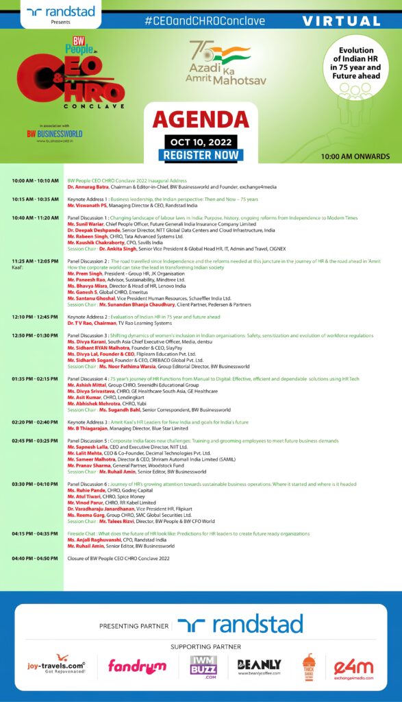 BW People: CEO CHRO Conclave 2022 - BW Businessworld