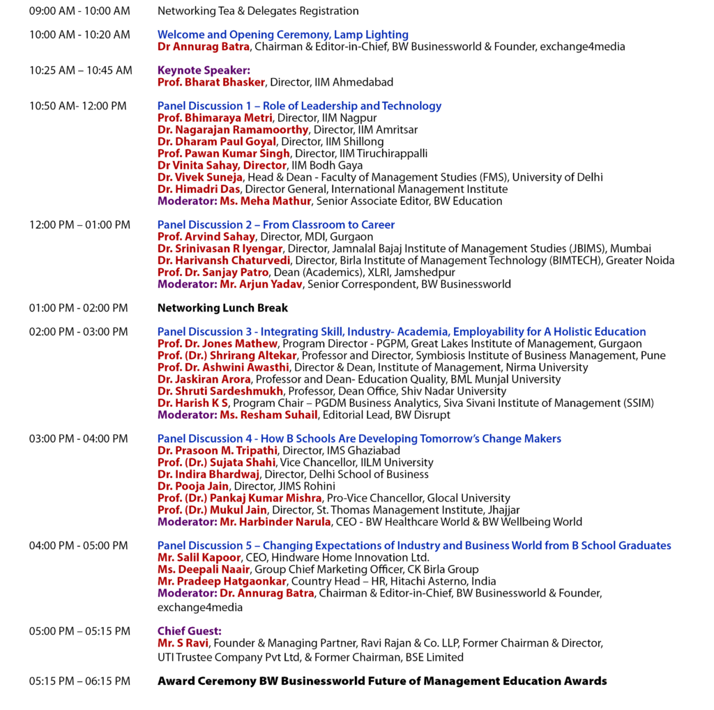 BW Education Business School Summit & Awards 2023 - BW Businessworld