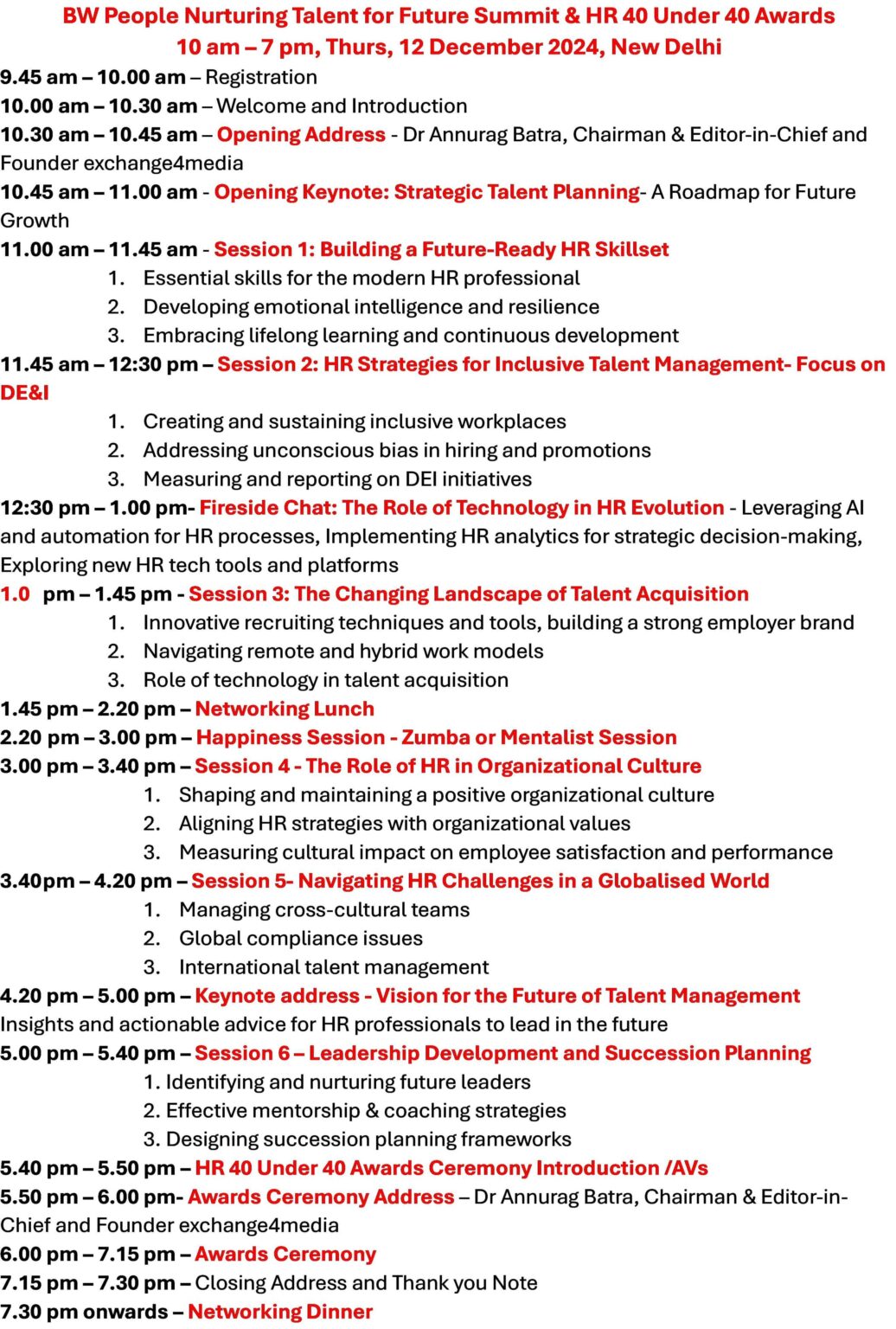 BW People: 5th Edition 40 Under 40 HR Awards 2024 - BW Businessworld