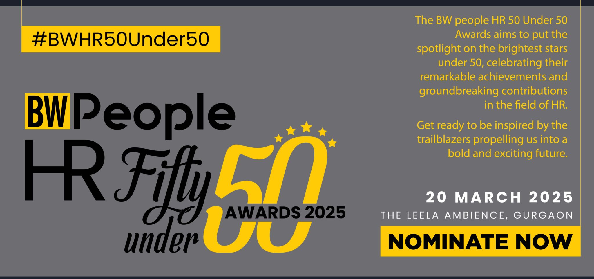 BW People: HR 50 Under 50 Summit & Awards 2025 - BW Businessworld